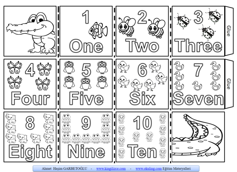 Numbers Worksheets – Kingilizce